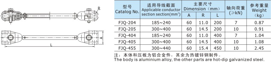 FJQ间隔棒 - 浙江侨泰电力设备有限公司